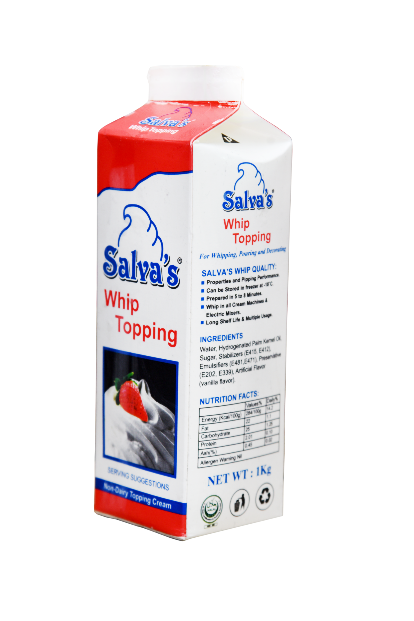 Salva’s Whipping Cream 1kg – Salva's Foods